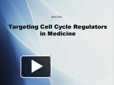 PPT – Cell cycle I PowerPoint presentation | free to view - id: 100bd0 ...