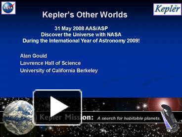 PPT – Keplers Other Worlds PowerPoint presentation | free to download ...