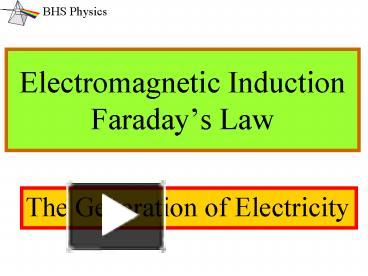 Electromagnetic Induction Faradays Law presentation | free to view