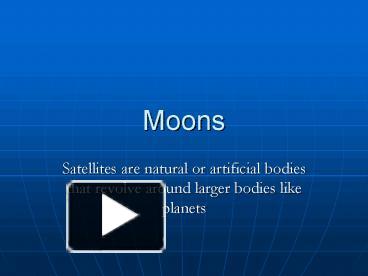 Moons presentation | free to view