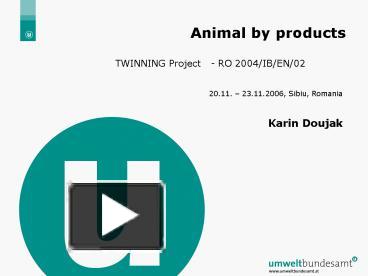 Animal by products presentation | free to view