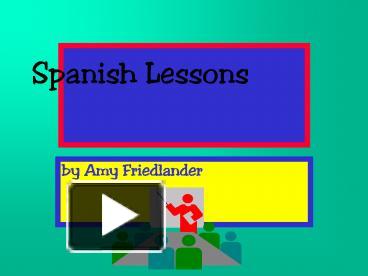 PPT – Spanish Lessons PowerPoint presentation | free to view - id ...