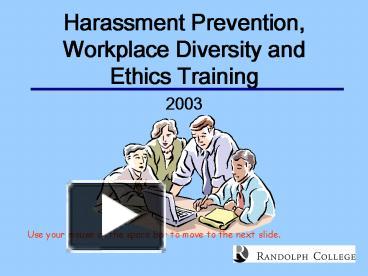 Harassment Prevention, Workplace Diversity and Ethics Training ...
