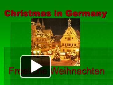 Christmas in Germany presentation | free to view