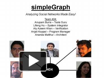 PPT – simpleGraph PowerPoint presentation | free to view - id: 10ac03-ZDc1Z