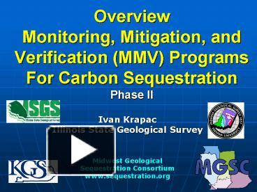 Overview Monitoring, Mitigation, and Verification MMV Programs For ...