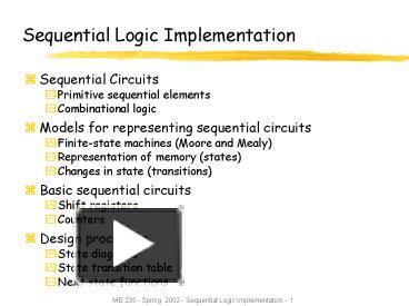 Sequential Logic Implementation presentation | free to view