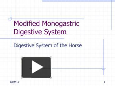 Modified Monogastric Digestive System presentation | free to view