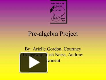 PPT – Prealgebra Project PowerPoint presentation | free to view - id ...