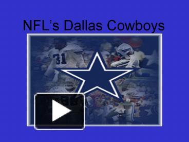 NFLs Dallas Cowboys presentation | free to view