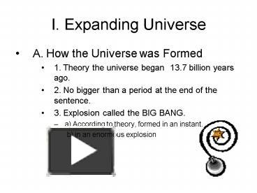 PPT – I. Expanding Universe PowerPoint presentation | free to view - id ...