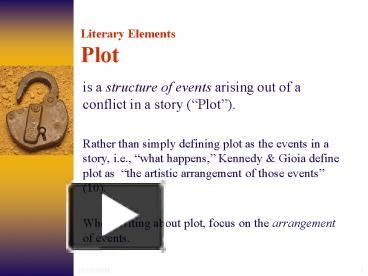 Literary Elements Plot presentation | free to view