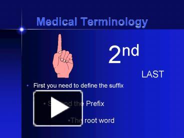 Medical Terminology presentation | free to view