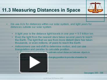 11.3 Measuring Distances in Space presentation | free to download