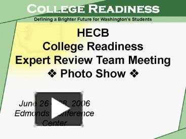 PPT – College Readiness PowerPoint presentation | free to view - id ...