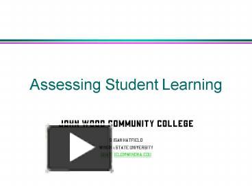 Assessing Student Learning presentation | free to view