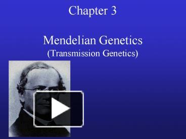 Mendelian Genetics presentation | free to view