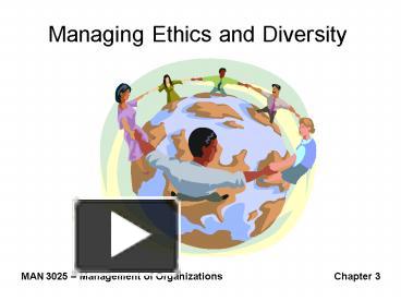 Managing Ethics and Diversity presentation | free to view