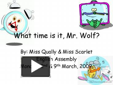 What time is it, Mr. Wolf presentation | free to view