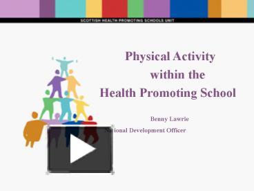 Physical Activity presentation | free to view