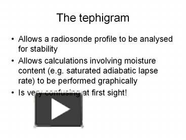 The tephigram presentation | free to download
