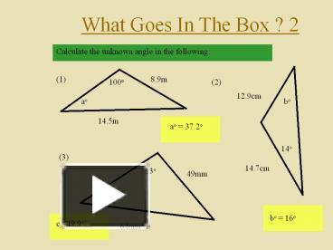 PPT – What Goes In The Box ? 2 PowerPoint presentation | free to view ...