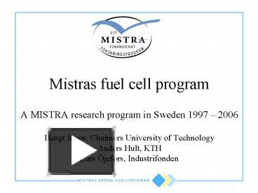 PPT – Mistras fuel cell program PowerPoint presentation | free to view - id: 11f950-NWVlY