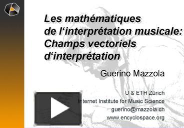 PPT – Guerino Mazzola PowerPoint presentation | free to download - id: 11f9da-ODdmZ