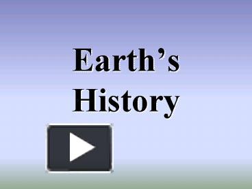 PPT – Earths History PowerPoint presentation | free to view - id ...
