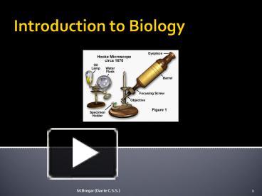 Biology 11 - Introduction to Biology presentation | free to view
