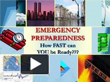 PPT – EMERGENCY PREPAREDNESS PowerPoint presentation | free to view ...