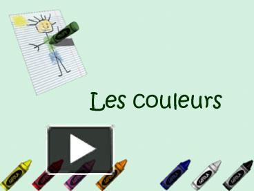Les couleurs presentation | free to view