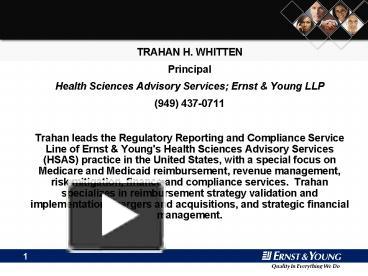 PPT – TRAHAN H. WHITTEN PowerPoint presentation | free to view - id: 1288e6-MjQxO
