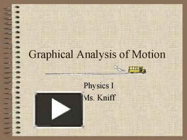 Graphical Analysis of Motion presentation | free to view