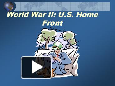 World War II: U.S. Home Front presentation | free to view