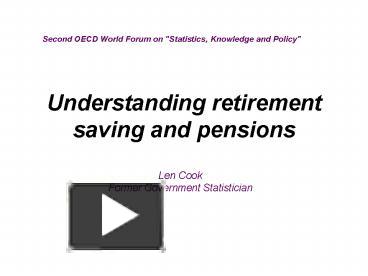 PPT – Understanding retirement saving and pensions PowerPoint ...