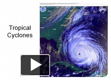 Tropical Cyclones presentation | free to download