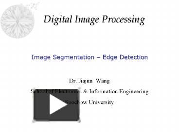 Image Segmentation Edge Detection presentation | free to view