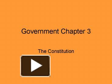 PPT – Government Chapter 3 PowerPoint presentation | free to view - id ...