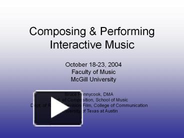 Composing presentation | free to view