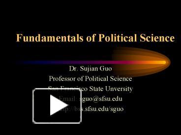 Fundamentals of Political Science presentation | free to view