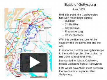 PPT – Battle of Gettysburg PowerPoint presentation | free to view - id ...
