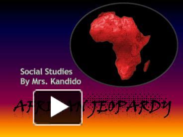 African Jeopardy presentation | free to view