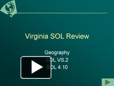 Virginia SOL Review presentation | free to view