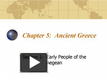 PPT – Chapter 5: Ancient Greece PowerPoint presentation | free to view ...
