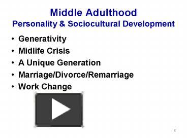 PPT – Middle Adulthood Personality PowerPoint presentation | free to ...