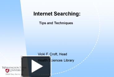 Internet Searching: presentation | free to view