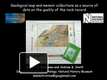 Geological map and memoir collections as a source of data on the ...