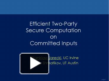 PPT – Private Matching PowerPoint presentation | free to download - id: 134ec-NWFjM