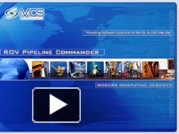 PPT – What is ROV Pipeline Commander? PowerPoint presentation | free to ...